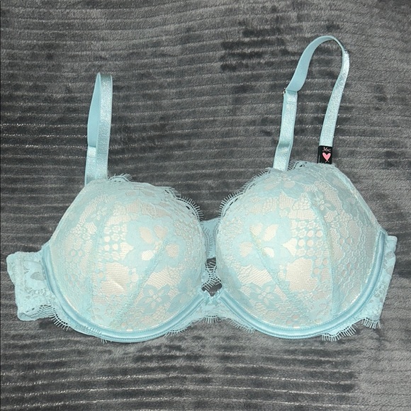 Victoria's Secret | Intimates & Sleepwear | Light Blue Lace Push Up Bra ...